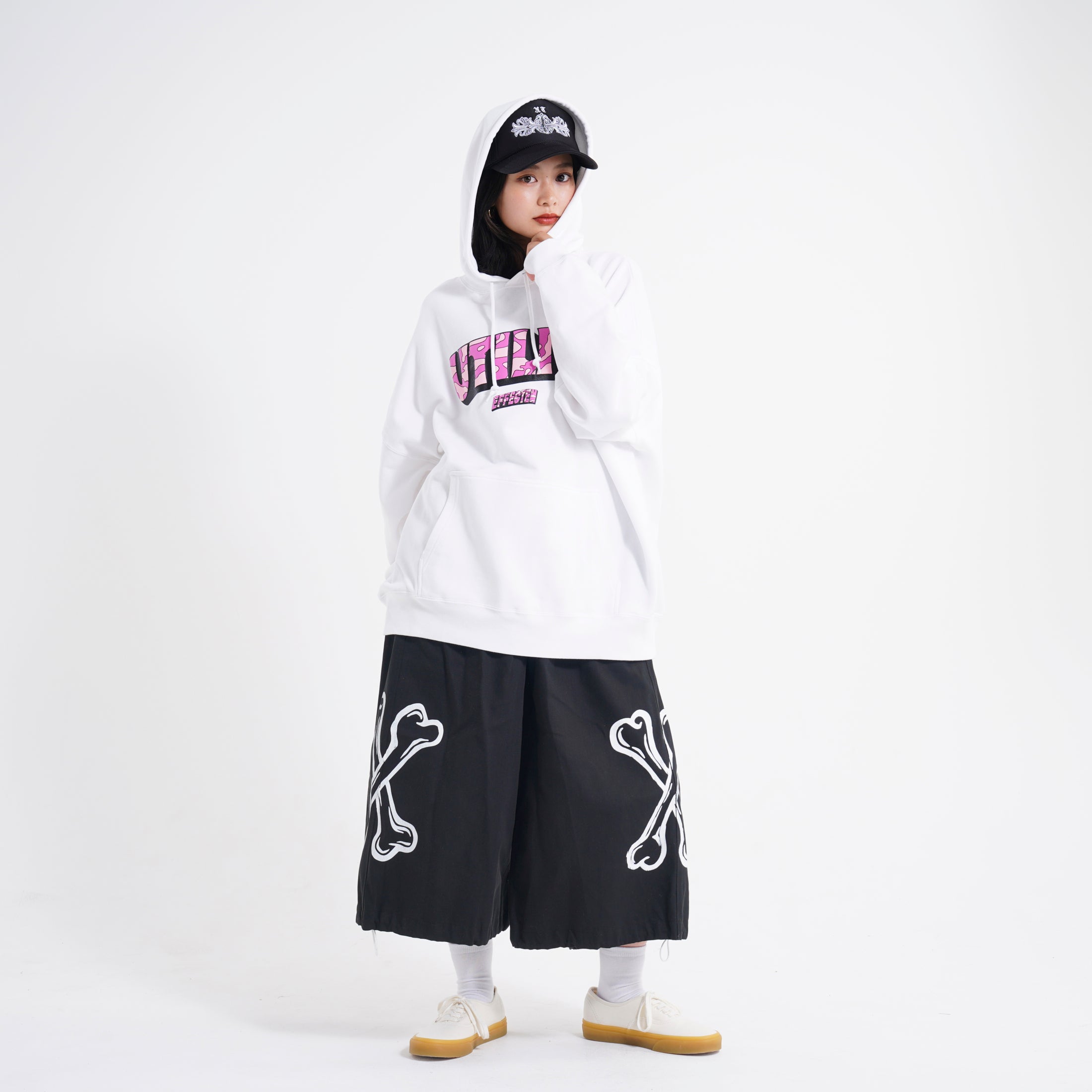 [2024Spring] EFFECTEN / Camouflage logo big hoodie – utility-harajuku-jp