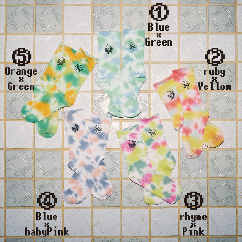 [limited] SAUNA ESCAPE / Tie Dye SAUNA ESCAPE Socks – utility-harajuku-jp