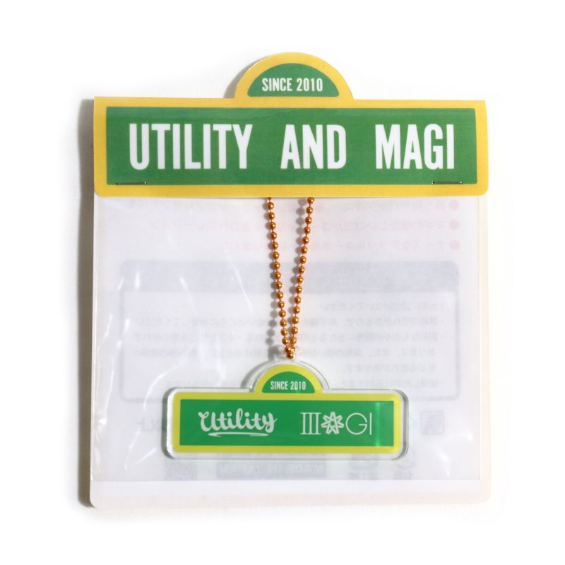 utility × MAGI / UTILITY AND MAGI LOGO ACRYL KEY CHAIN │utility ...